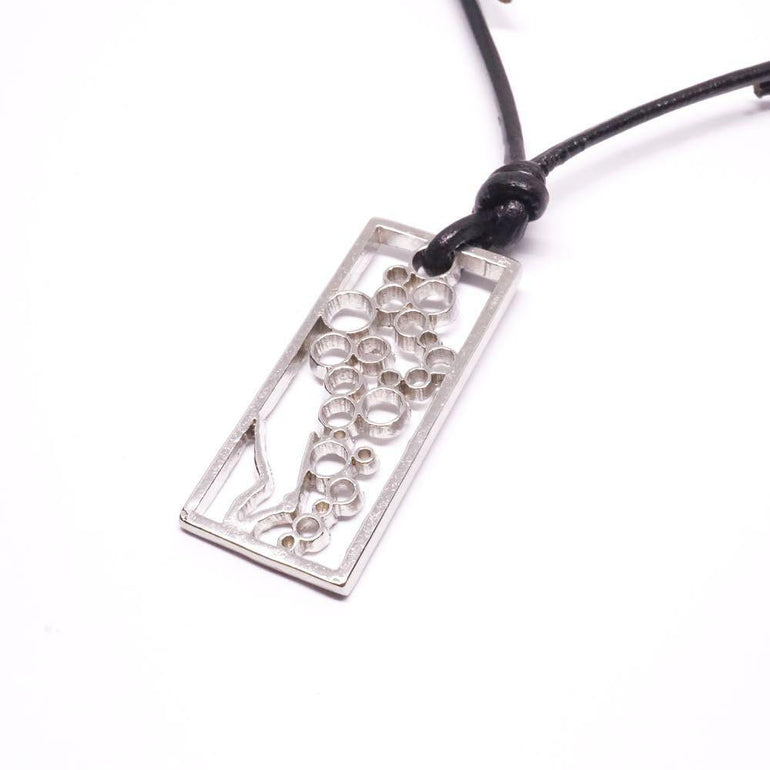 Scuba Diving Diver fins and bubbles Silver Pendant Modern Design ...